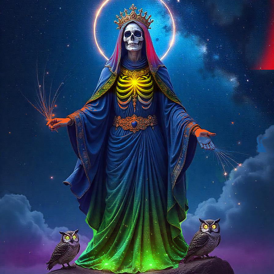 Santa Muerte The Colors Of The Death Saint Cosmic Delights santa-muerte-the-colors-of-the-death-saint-cosmic-delights