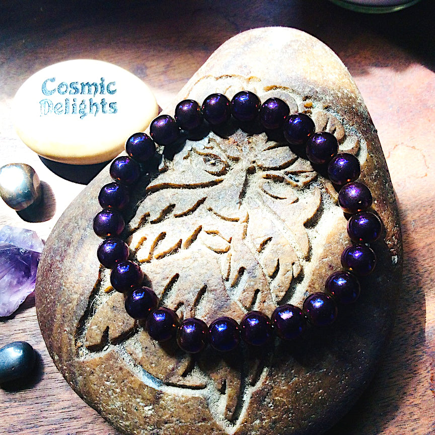 Purple Hematite Bracelet – Cosmic Delights